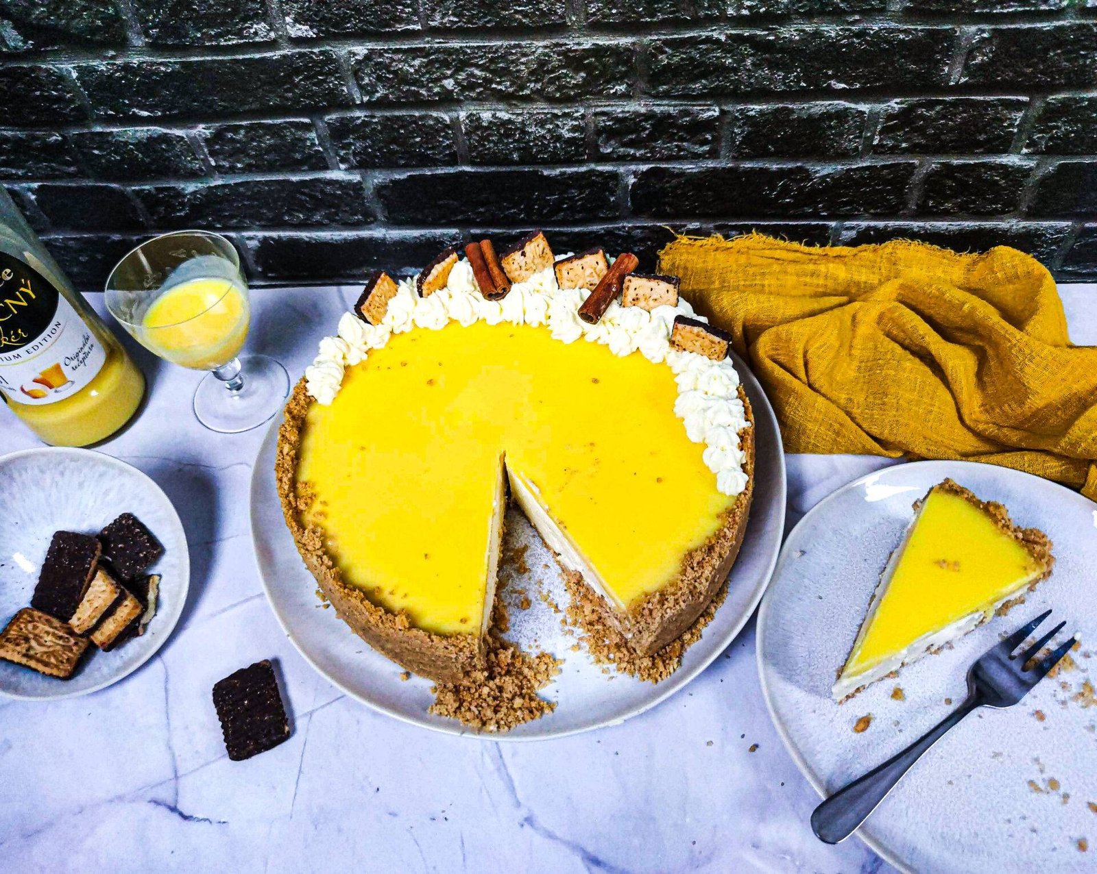 Nepečený cheesecake s vaječným likérom - Simple Fresh Delicious