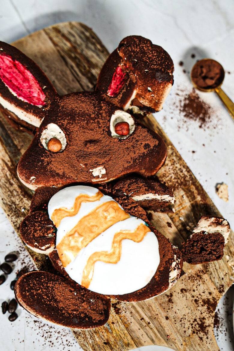 Kávový zákusok v tvare zajaca - Simple Fresh Delicious