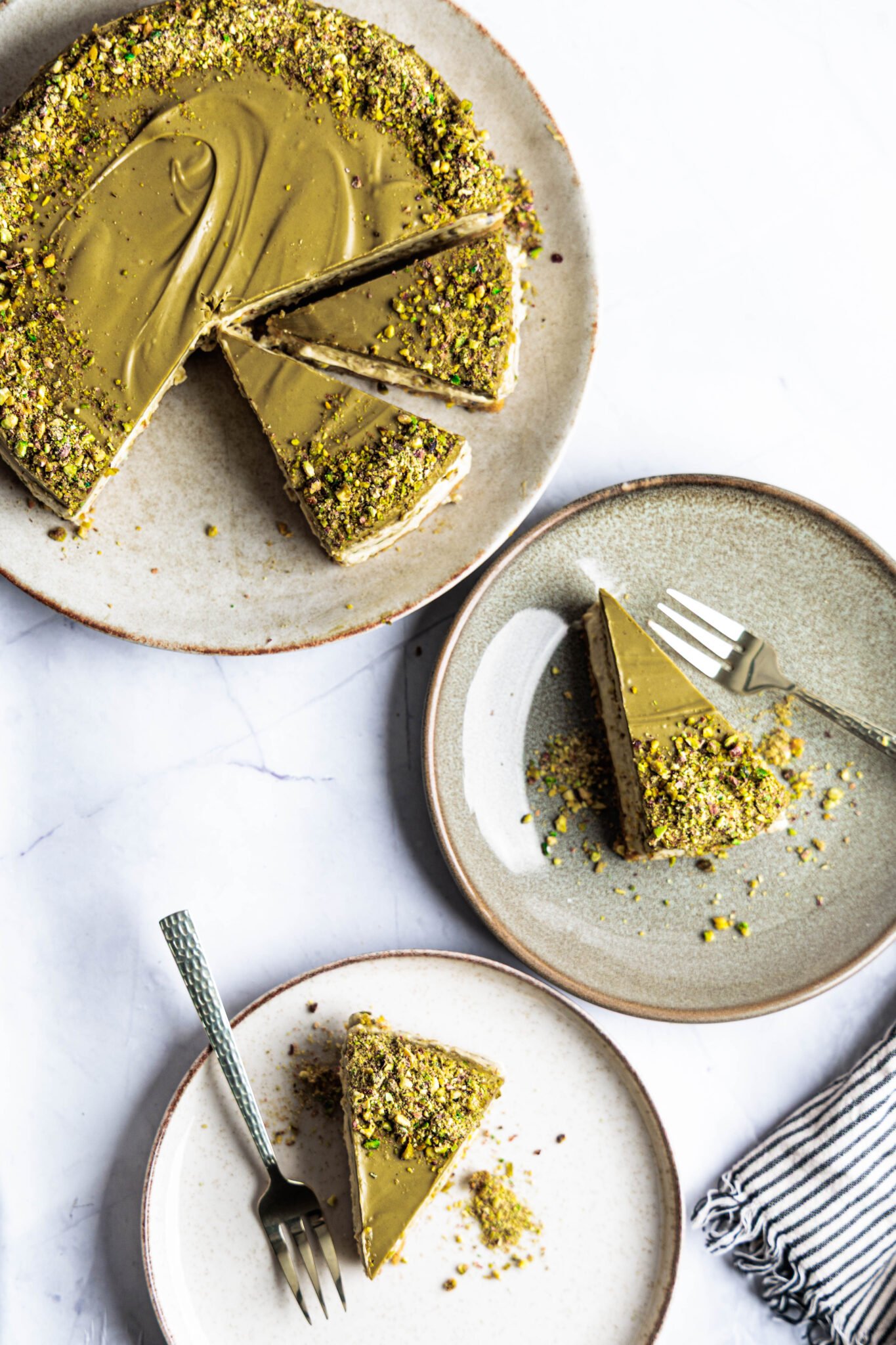 Pistachio Cheesecake - Simple Fresh Delicious
